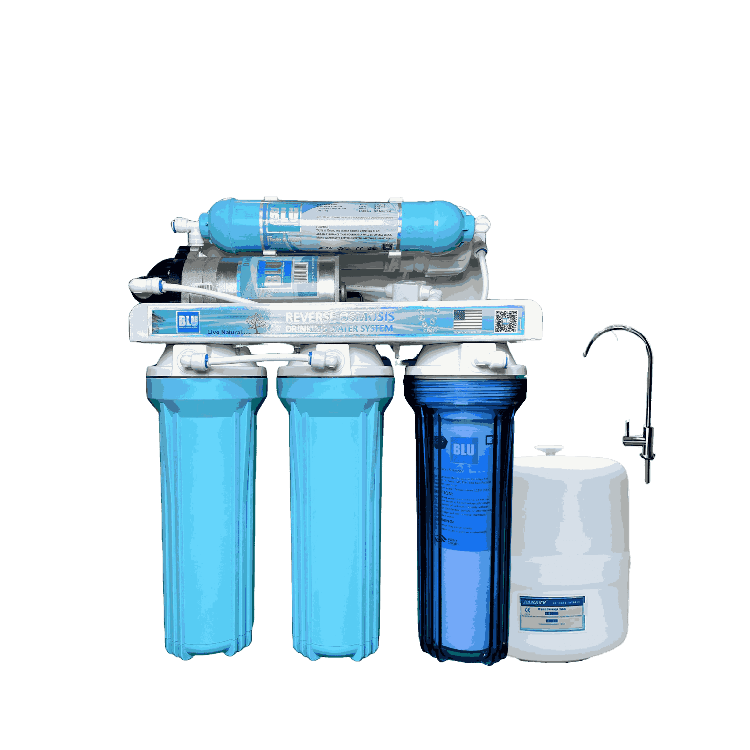 5 Stage Premium Water Filter BLU 501LB - CleanTech Engineering